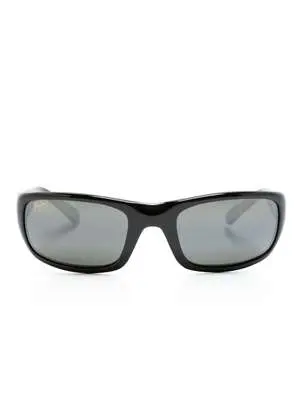 Maui Jim Logo-print Rectangle-frame Sunglasses