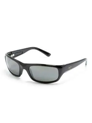 Maui Jim Logo-print Rectangle-frame Sunglasses