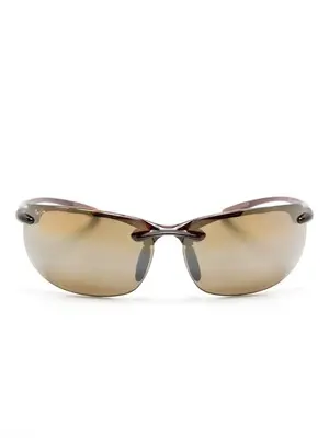 Maui Jim Banyans Rimless Sunglasses - Brown