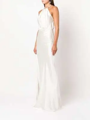Michelle Mason Pleated-detail Gown