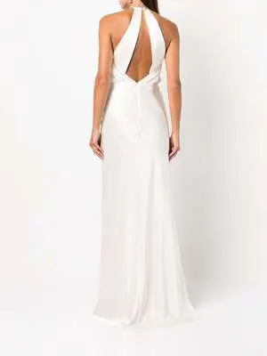Michelle Mason Pleated-detail Gown