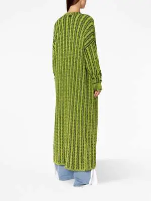 DIESEL® M-panagia Cable-knit Chenille Maxi Cardigan