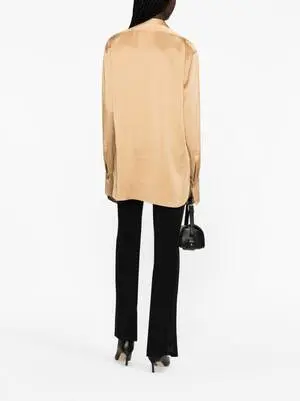 JIL SANDER Satin-finish Panelled Shirt