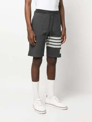Thom Browne Stripe-detail Track Shorts - Grey