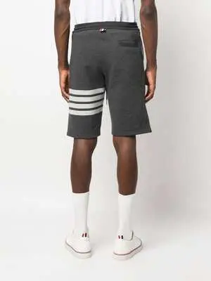 Thom Browne Stripe-detail Track Shorts - Grey
