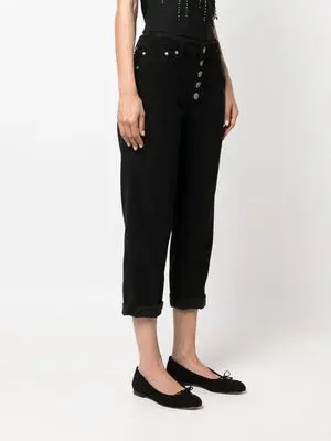 DONDUP Koons Cropped Trousers - Black