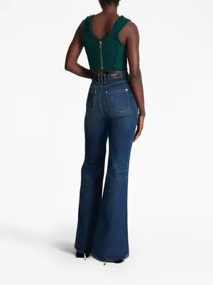 Balmain 6-buttons Tweed Cropped Top