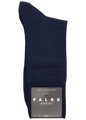 Falke Falke Airport Wool-Blend Socks Navy