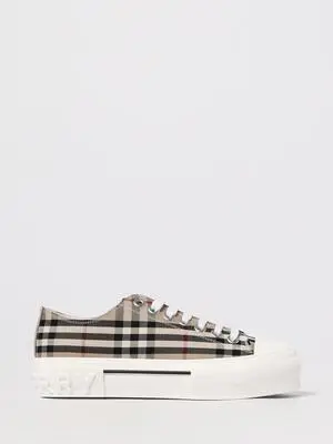 Burberry Burberry Checked Platform Sneakers Beige
