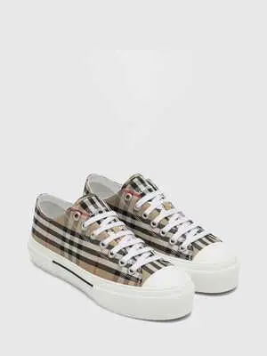 Burberry Vintage Check Platform Sneakers - Beige