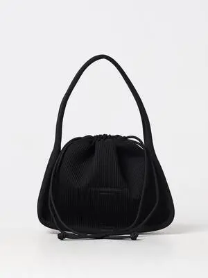 Alexander Wang Ribbed Drawstring Handbag - Black