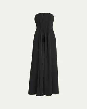 Giorgio Armani Strapless Plisse Gown