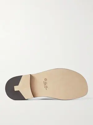 Loro Piana Sea-pacific Walk Braided Leather Slides