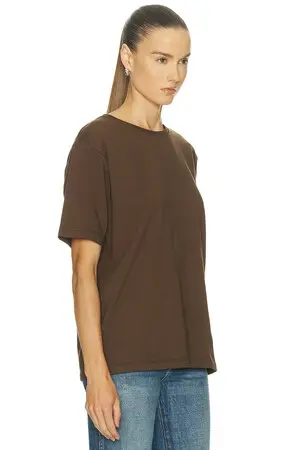 Khaite Mae Short Sleeve Tee - Bark
