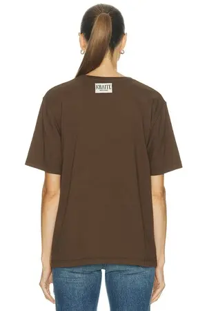 Khaite Mae Short Sleeve Tee - Bark