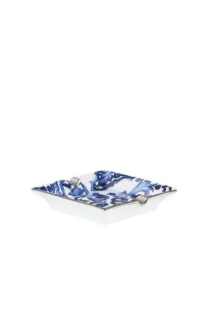 DOLCE & GABBANA CASA Mediterraneo Square Ashtray In Blue