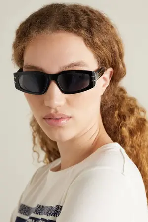 Dior Diorsignature S9u Rectangular Sunglasses - Black