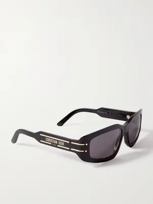 Dior Diorsignature S9u Rectangular Sunglasses - Black