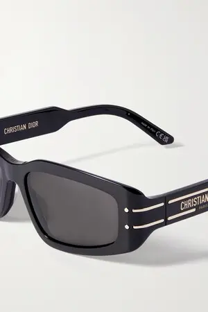 Dior Diorsignature S9u Rectangular Sunglasses - Black