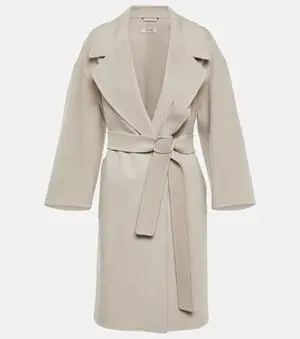 Max Mara 'S Max Mara Africa Wool Coat Neutrals
