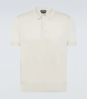 TOM FORD Wool Polo Shirt - Grey
