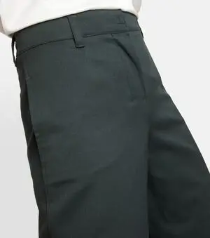 Max Mara Cotton Straight Leg Trousers