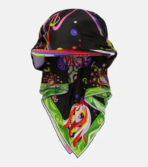 Emilio Pucci Fungo Silk Twill Baseball Cap In Multicoloured - 40