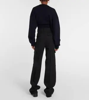 Sportmax Pomez Cropped Wool Sweater