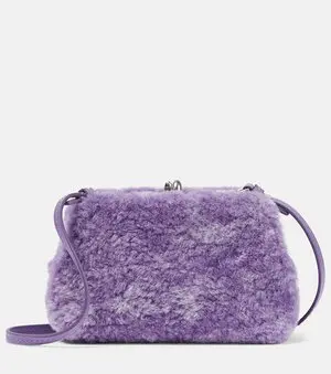 JIL SANDER Goji Micro Shearling Shoulder Bag