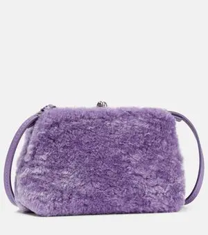 JIL SANDER Goji Micro Shearling Shoulder Bag