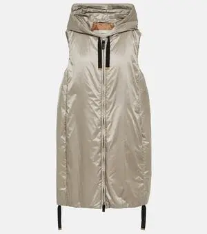 Max Mara Padded Technical Vest - Silver
