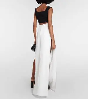 MONOT Mônot Side-slit Maxi Skirt