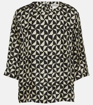 Max Mara Relais Silk Blouse - Multicoloured
