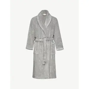 YVES DELORME Toile Medium Terry Bath Robe - Platine