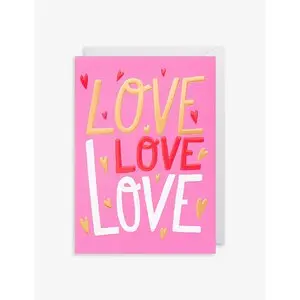 LAGOM Love Love Love Greetings Card 10.9cm X 15.5cm