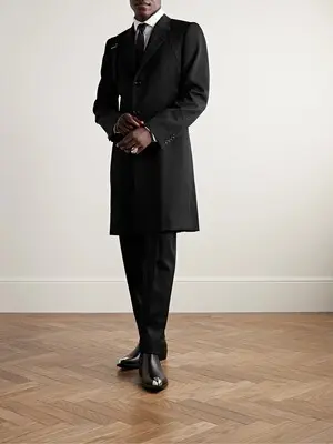 Alexander McQueen Slim-fit Wool-twill Trench Coat