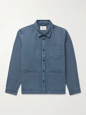 Folk Assembly Cotton-twill Overshirt - Blue
