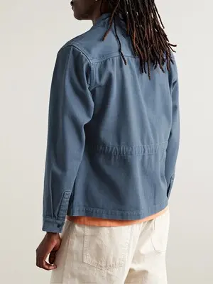 Folk Assembly Cotton-twill Overshirt - Blue