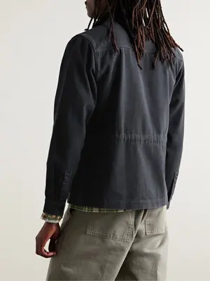 Folk Assembly Cotton-twill Overshirt - Black
