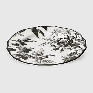 Gucci Herbarium Dessert Plate, Set Of Two - Black