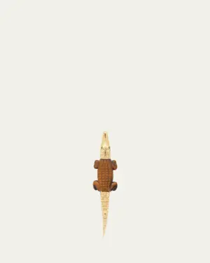 BIBI VAN DER VELDEN 18k Yellow Alligator Drop Earring - Gold