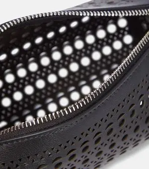 Alaïa Tube Perforated Leather Shoulder Bag - Black