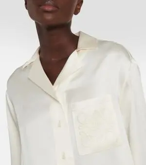 Loewe Anagram Silk Shirt