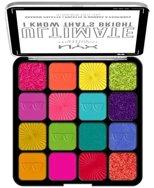 NYX PROFESSIONAL MAKEUP Ultimate Shadow Palette I Know That's Bright - I Know Thats Bright
