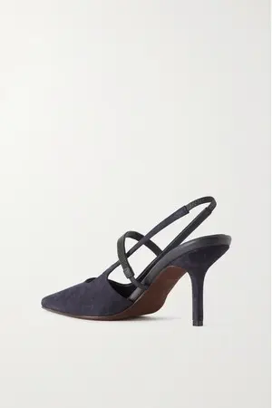 Brunello Cucinelli Bead-embellished Slingback Pumps