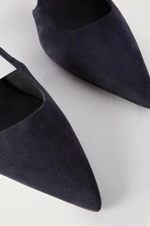 Brunello Cucinelli Bead-embellished Slingback Pumps