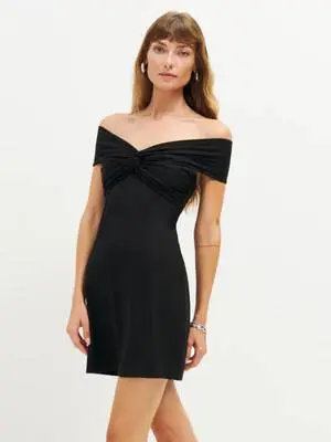 reformation vida knit dress In Black - 50% Off Kids shoe outlet stores near me