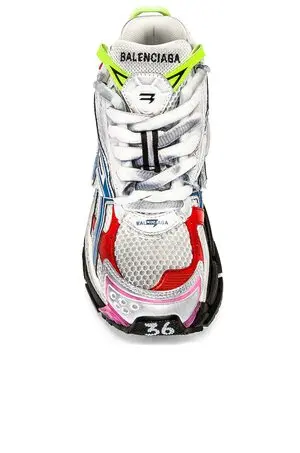 Balenciaga Runner Sneakers - White  Red  Blue  & Pink