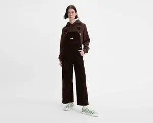 LEVI'S Baggy Highwater Corduroy Overalls - Mole