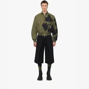 Alexander McQueen Orchid Bomber Jacket